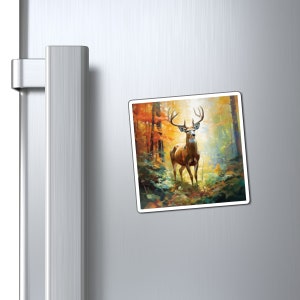 Buck Art Magnets | Three Sizes to Choose From | Original Art | Nature ...