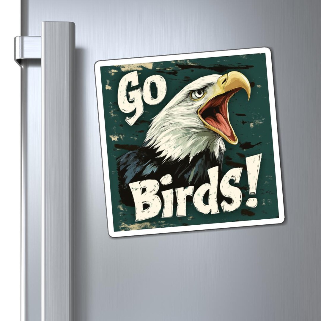 Go Birds! Philly Eagles Vinyl Magnet, Philadelphia Football Fan - Etsy