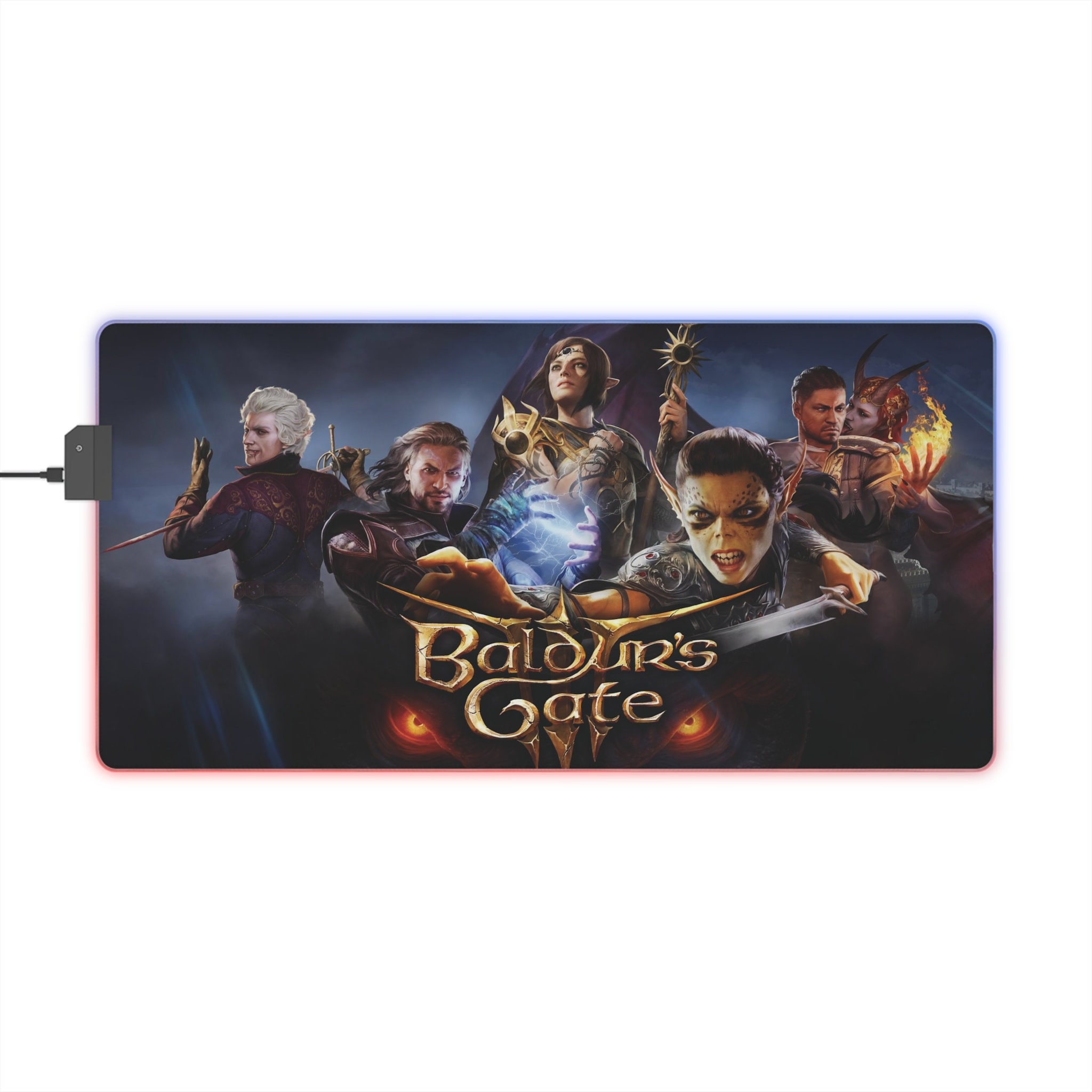 Baldurs Gate LED Gaming Mouse Pad Baldurs Gate Merch Desk Mat Gaming ...