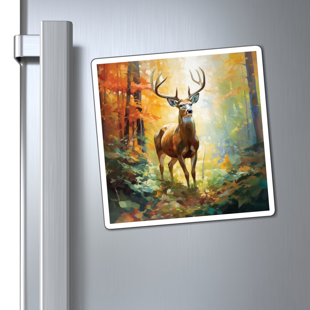 Buck Art Magnets | Three Sizes to Choose From | Original Art | Nature ...