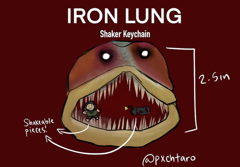 Iron Lung Markiplier Monster Shaker Keychain - Etsy