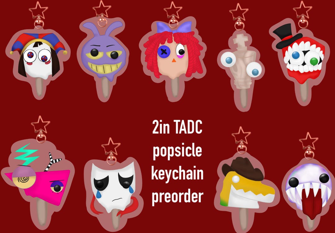 The Amazing Digital Circus Popsicle Acrylic Keychain - Etsy