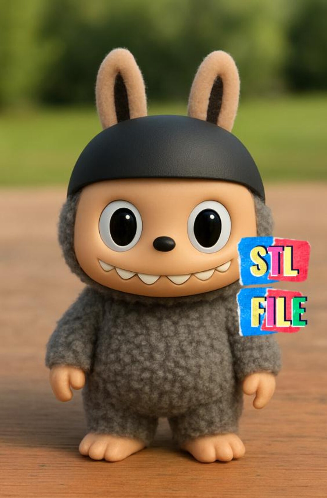 Labubu Custom Buzz Cut Hairstyle – STL Digital Download, for 3D ...