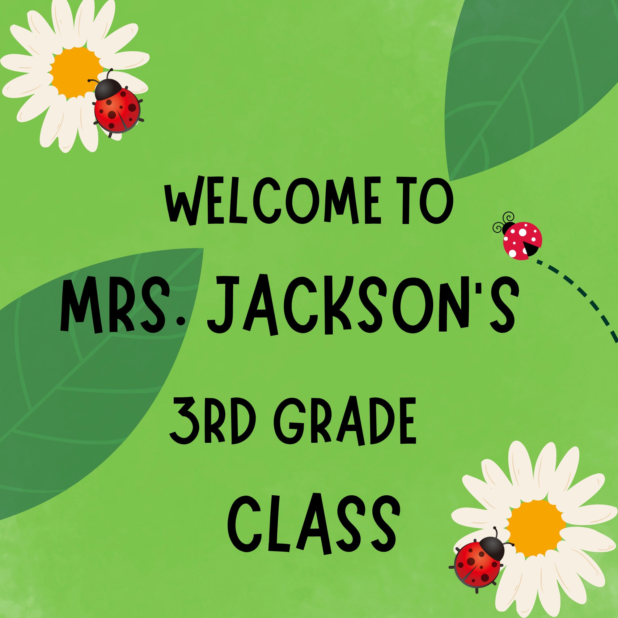 Printable Back to School Ladybug Themed Classroom Decor Bundle ...