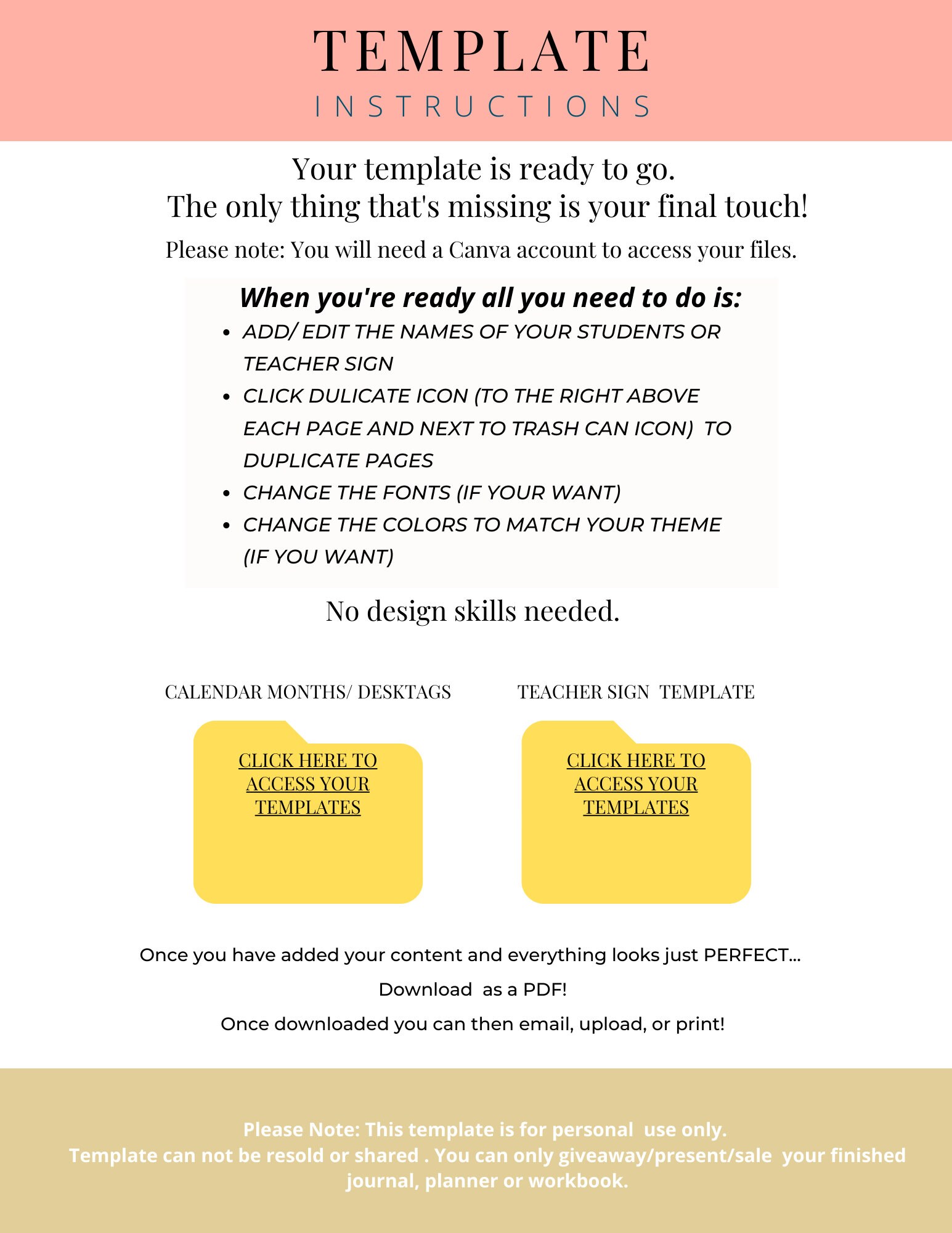 Printable Back to School Ladybug Themed Classroom Decor Bundle ...