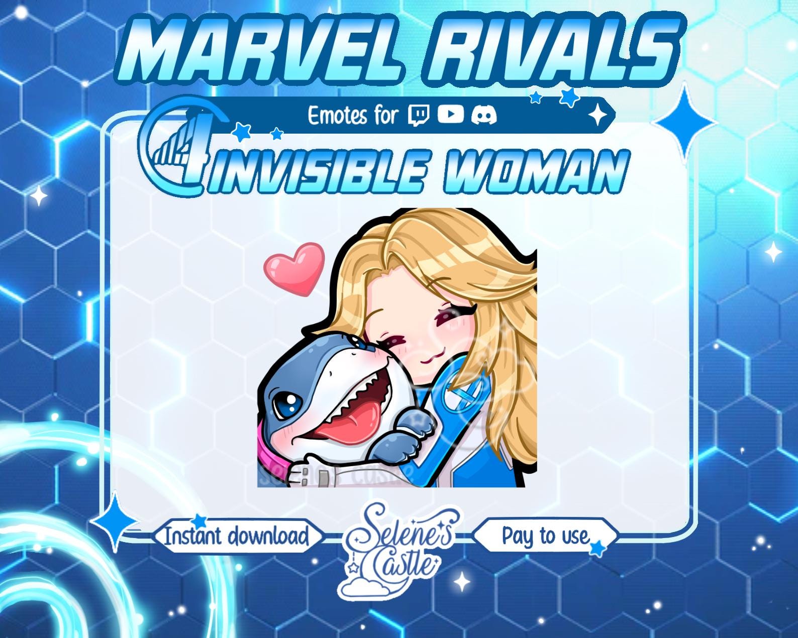 Jeff Hug Invisible Woman Emote for Twitch and Discord | Cute Jeff the ...