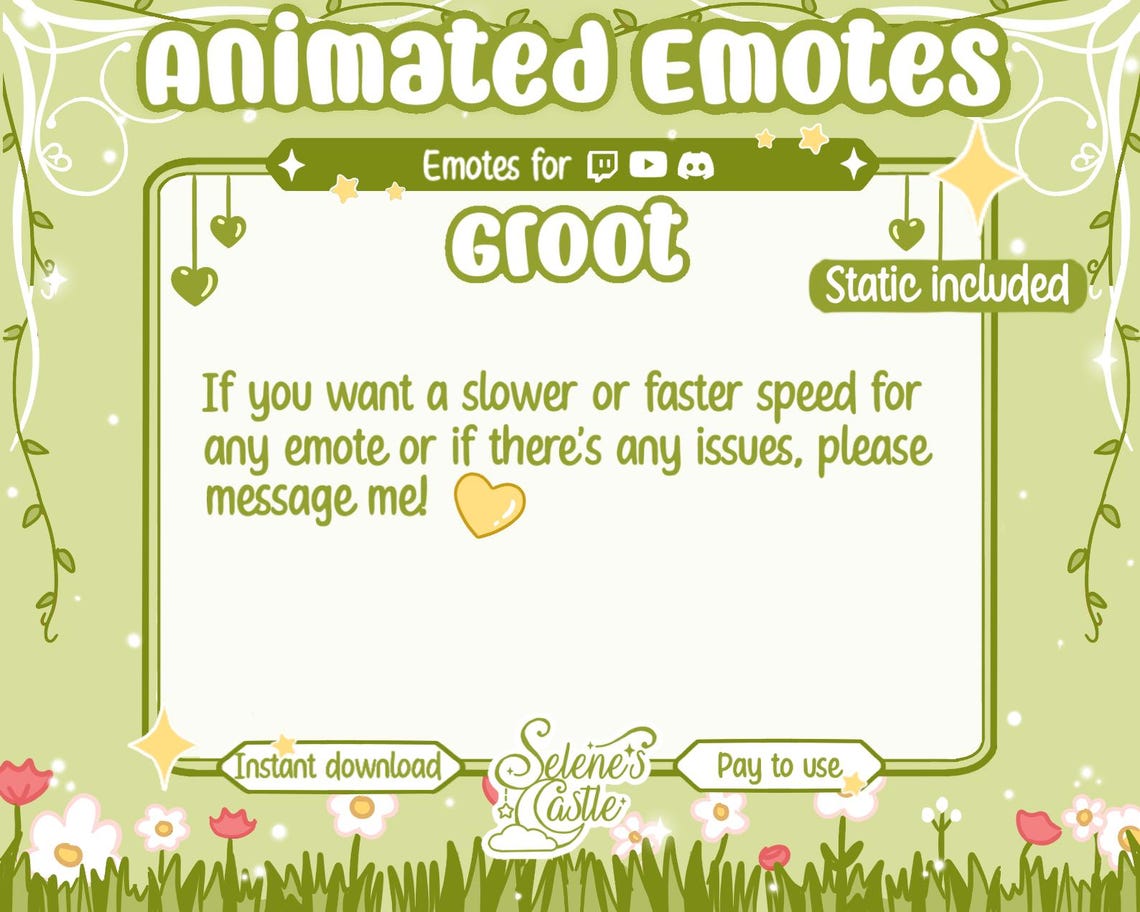 ANIMATED Groot Bundle Emotes for Twitch and Discord | Groot Emote Pack ...