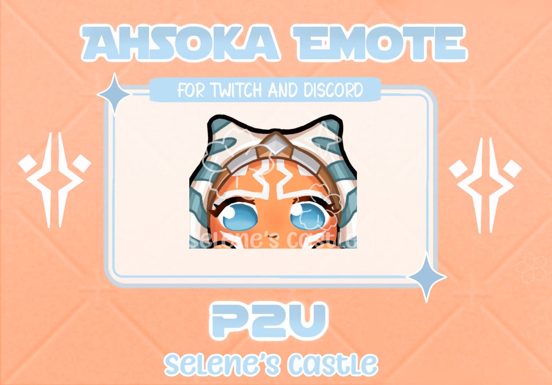 Ahsoka Peek Emote For Twitch And Discord Clone Wars And Rebels Cute
