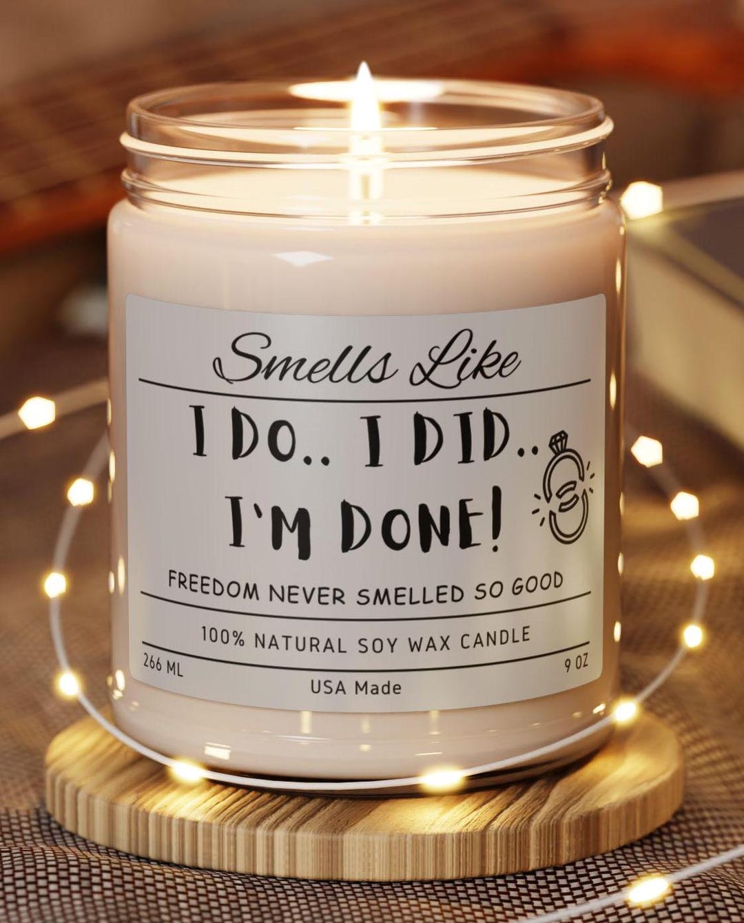 Starting Fresh Cheeky Divorce Celebration Candle - Unique Best Friend ...