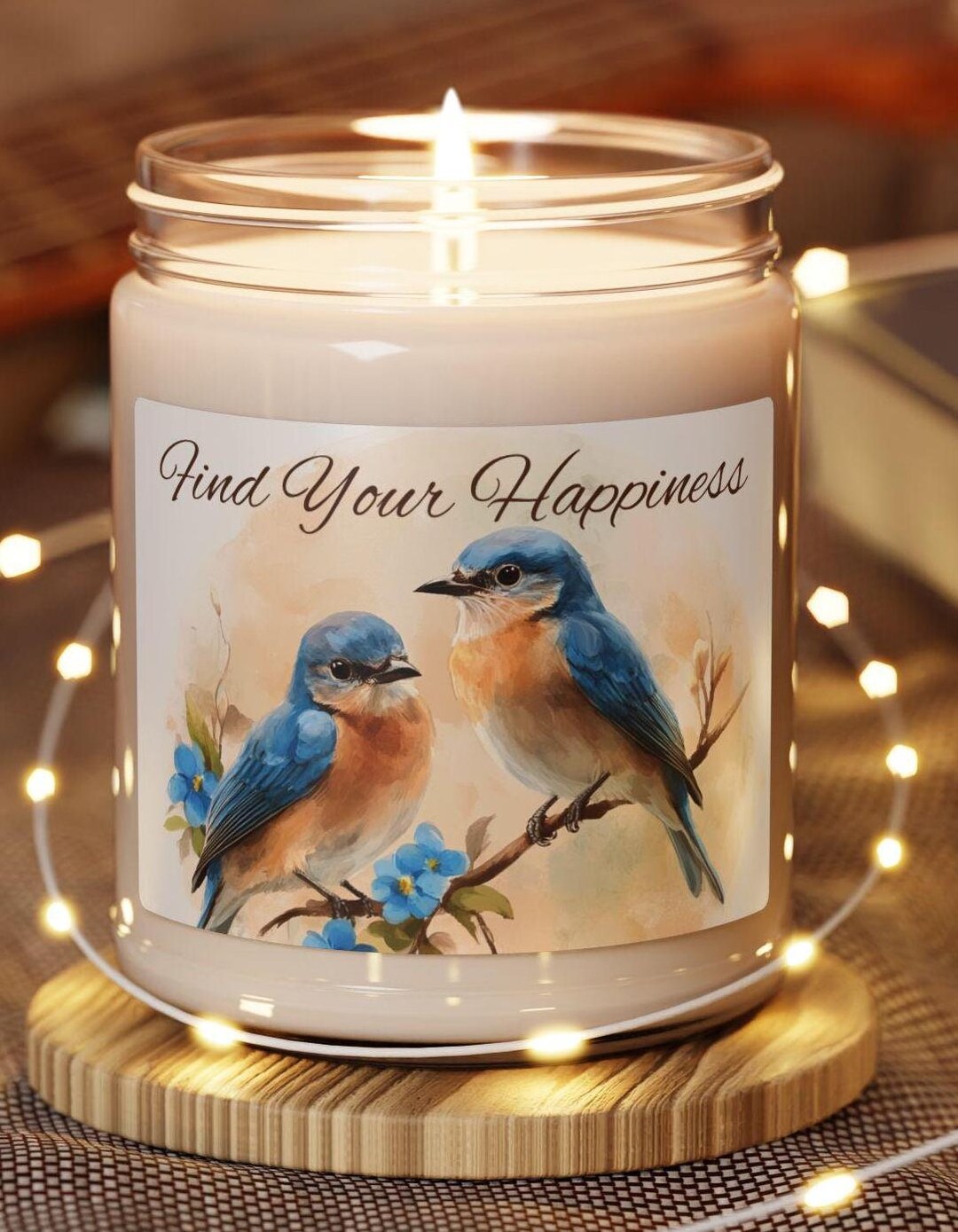 Bluebird of Happiness Decor, Gift for Bird Lovers, Relaxation Candle, 9 ...