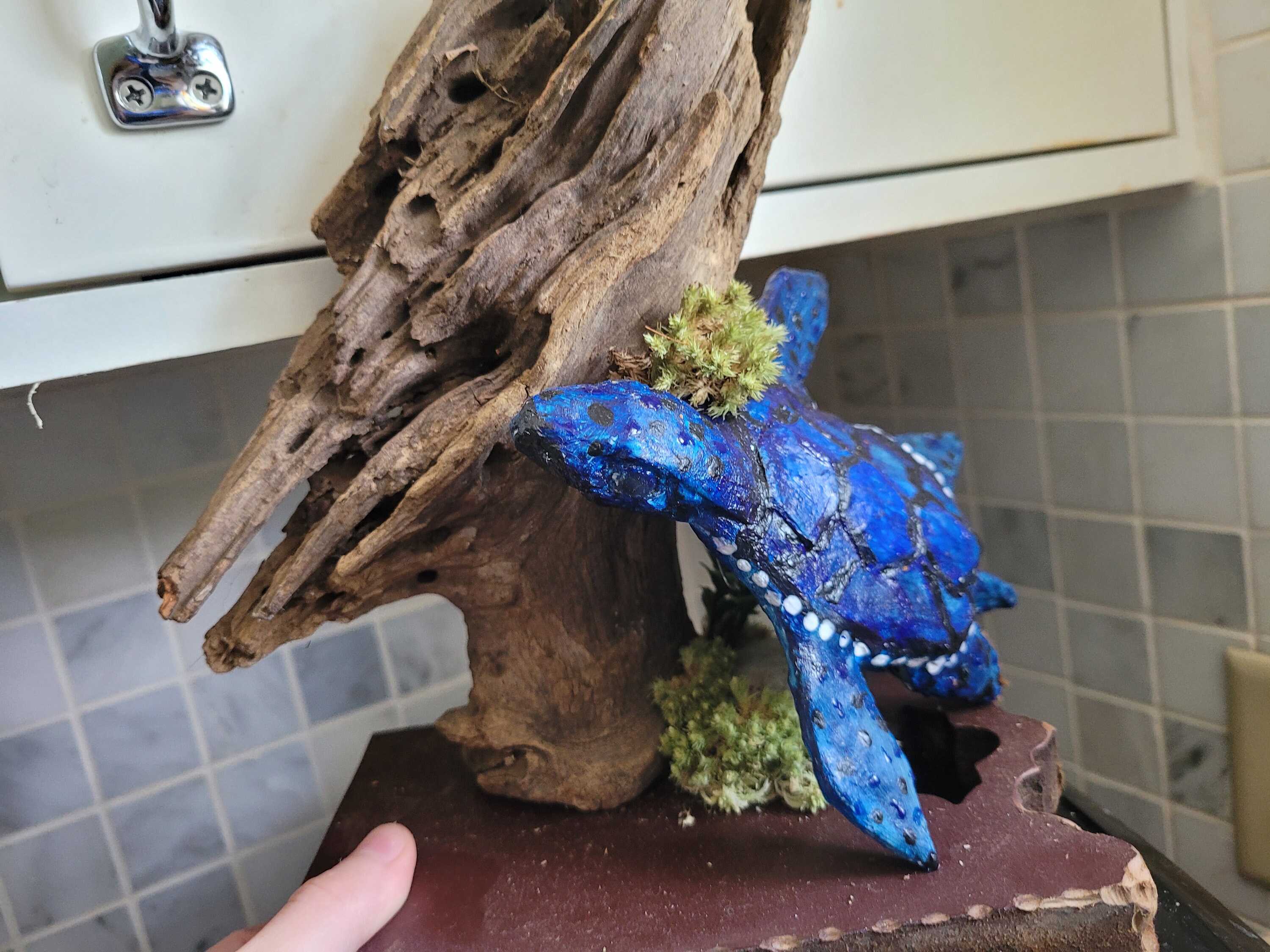 OOAK Sea Turtle Paper Mache Sculpture - Etsy
