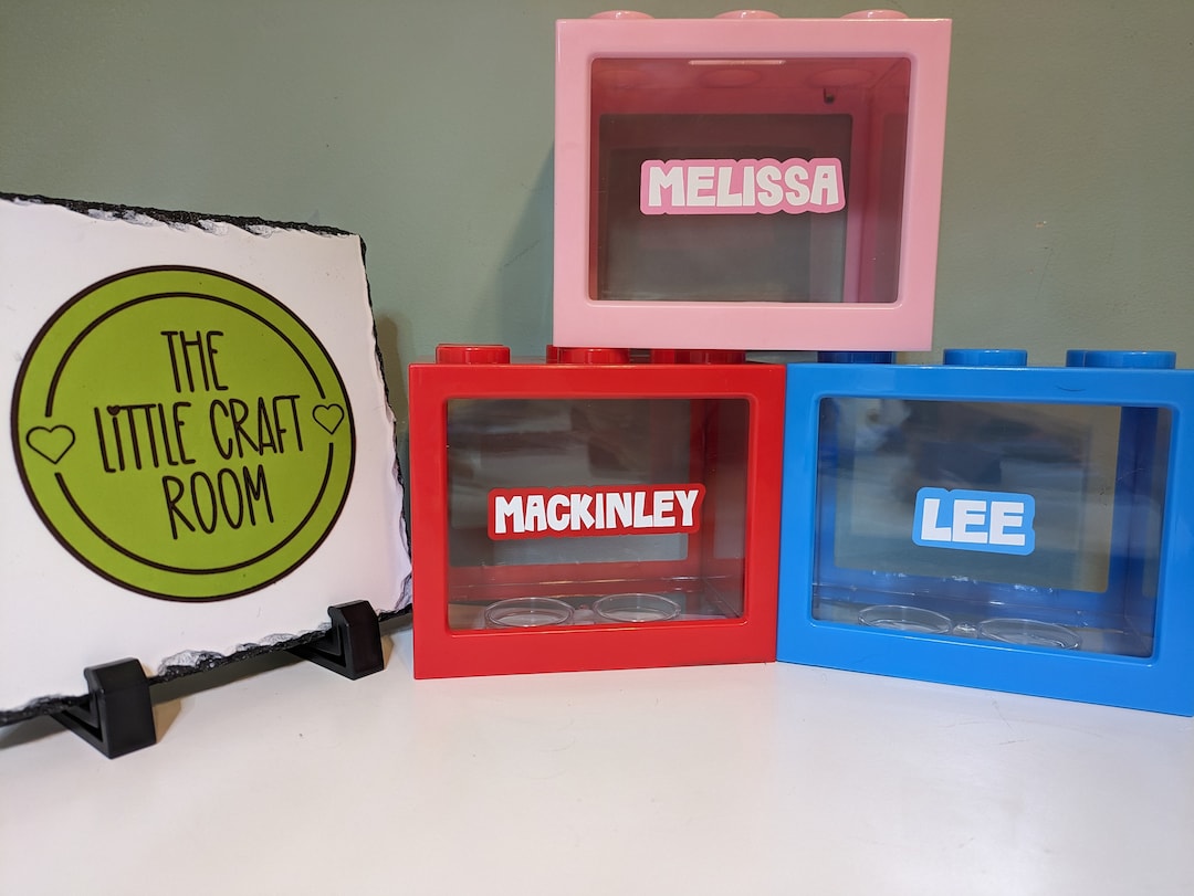 Lego Money Box, Personalised Money Box, Money Bank, Piggy Bank, Kids ...