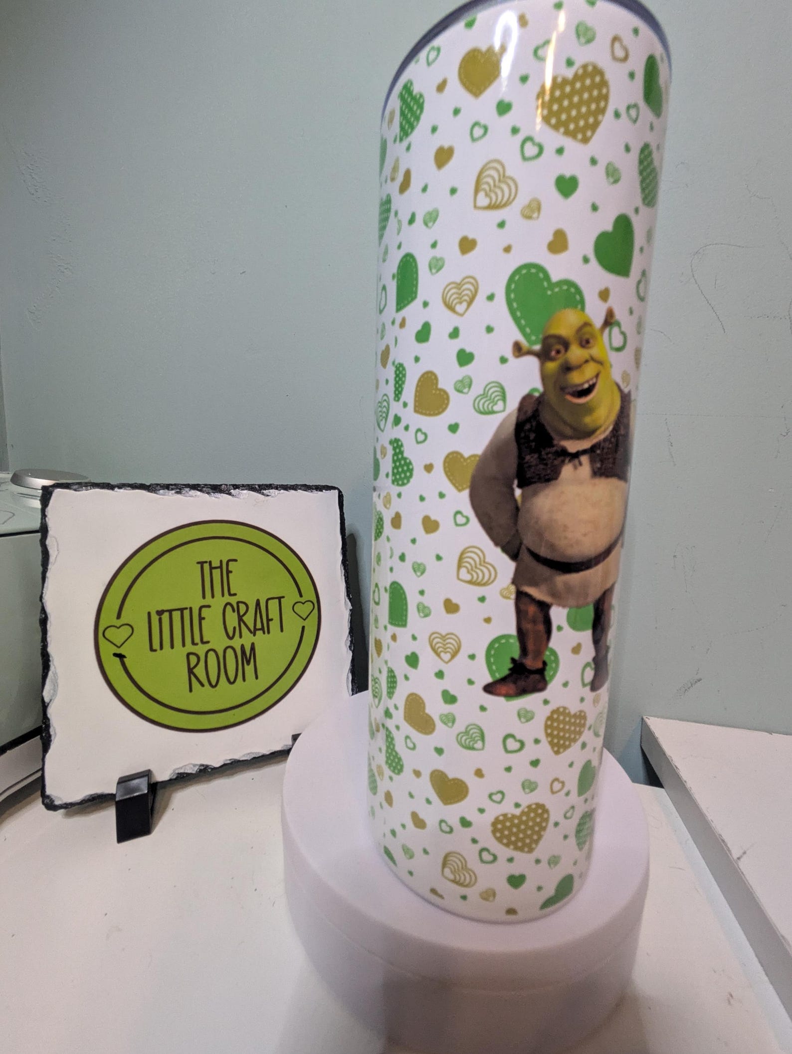 Shrek Personalised Tumbler. Ogre Gift. Cartoon Character. Face Meme ...