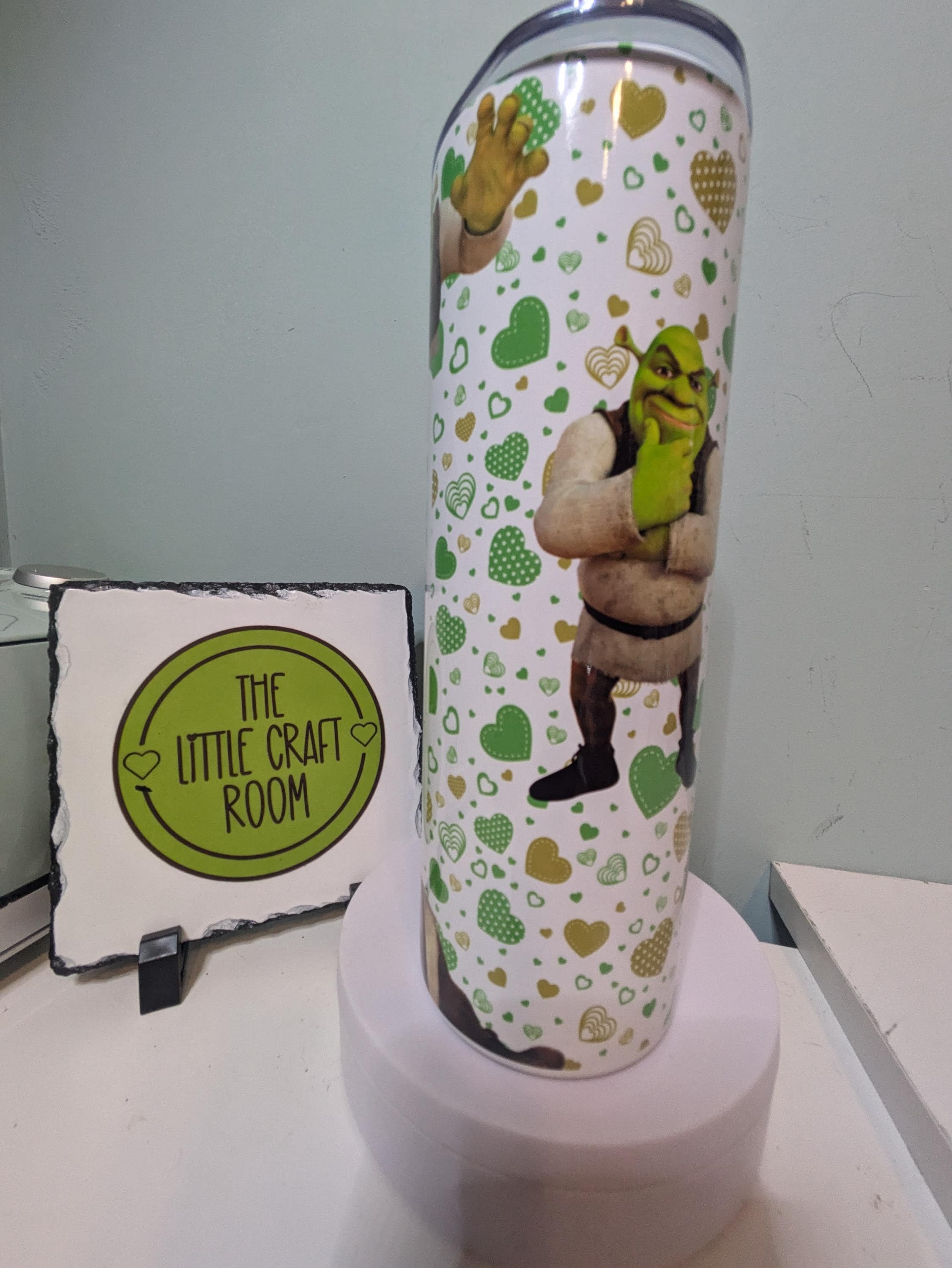 Shrek Personalised Tumbler. Ogre Gift. Cartoon Character. Face Meme ...