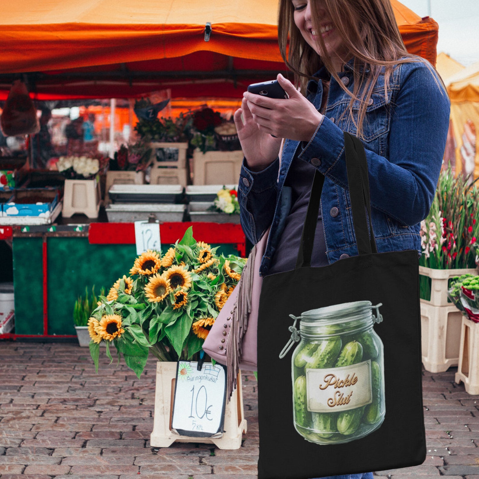 Pickle Slut Cotton Canvas Tote Bag - Etsy