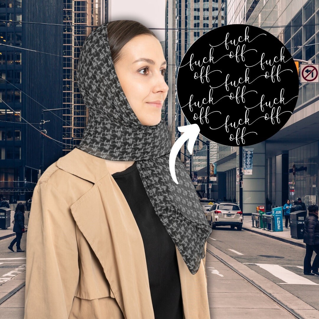 Fuck off Hidden Swear Words Sheer Scarf 2 Sizes - Etsy