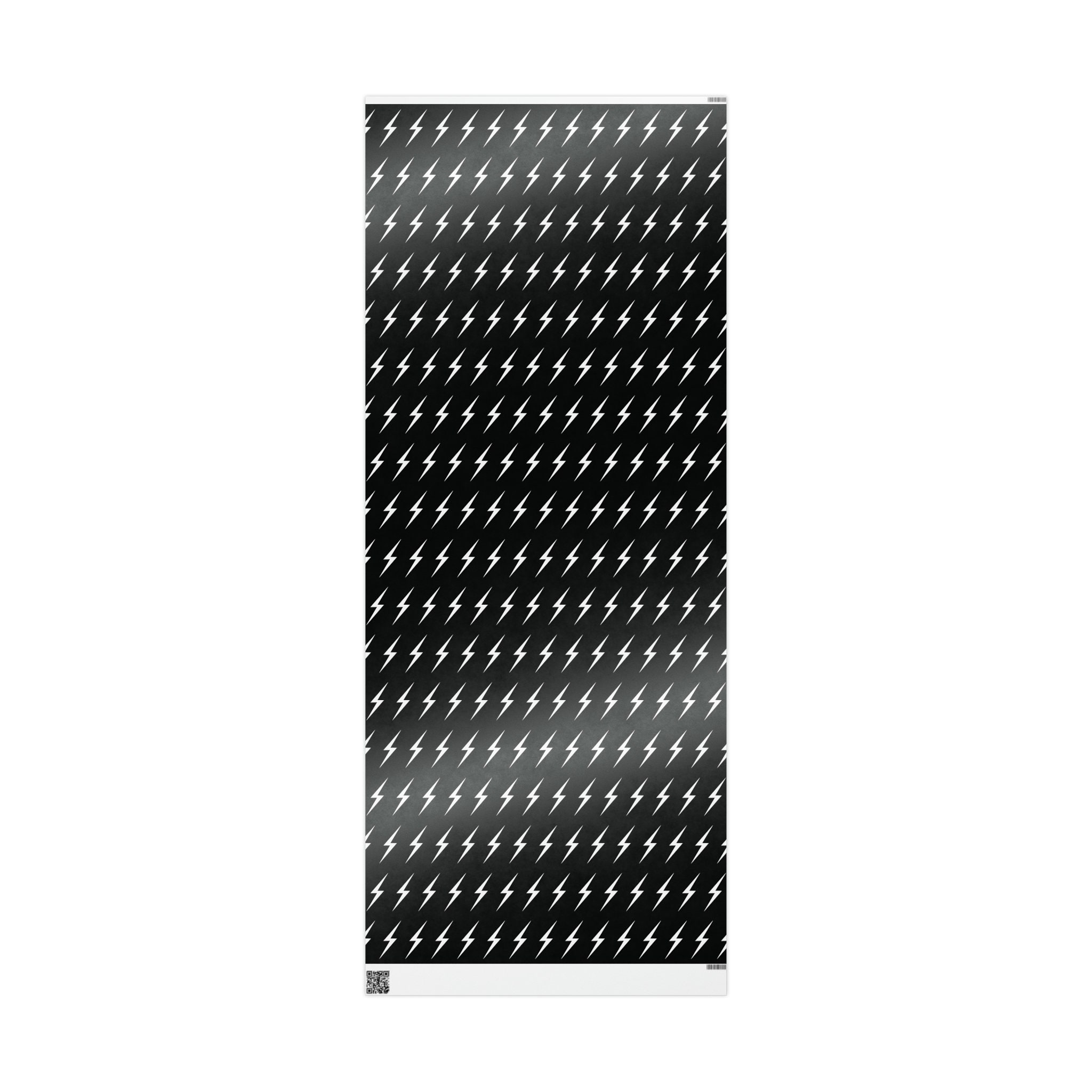 Lightning Bolt Wrapping Paper Black and White Thunder Gift Wrap 3 Sizes ...