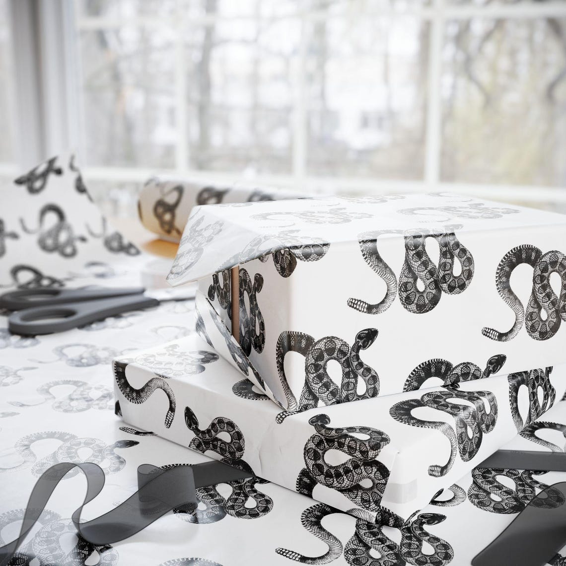 Rattlesnake Wrapping Paper - Arcane Snake Gift Wrap - 3 Sizes - Matte ...
