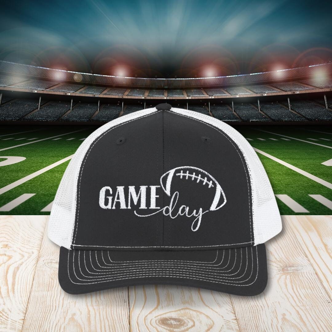 Game Day Embroidered Trucker Cap - Football Snapback Hat - Football ...