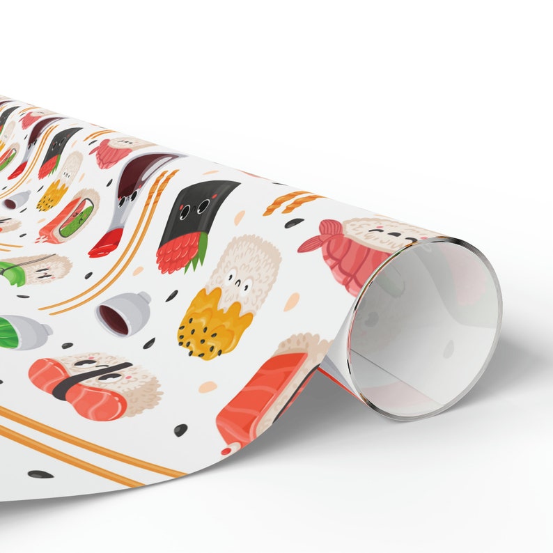 Sushi Wrapping Paper - Japanese Gift Wrap Available in 3 Sizes - Etsy