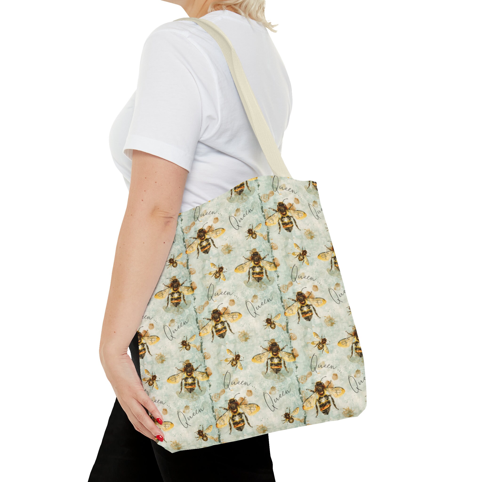 Queen Bee Cottagecore Tote Bag - 3 Sizes - Etsy