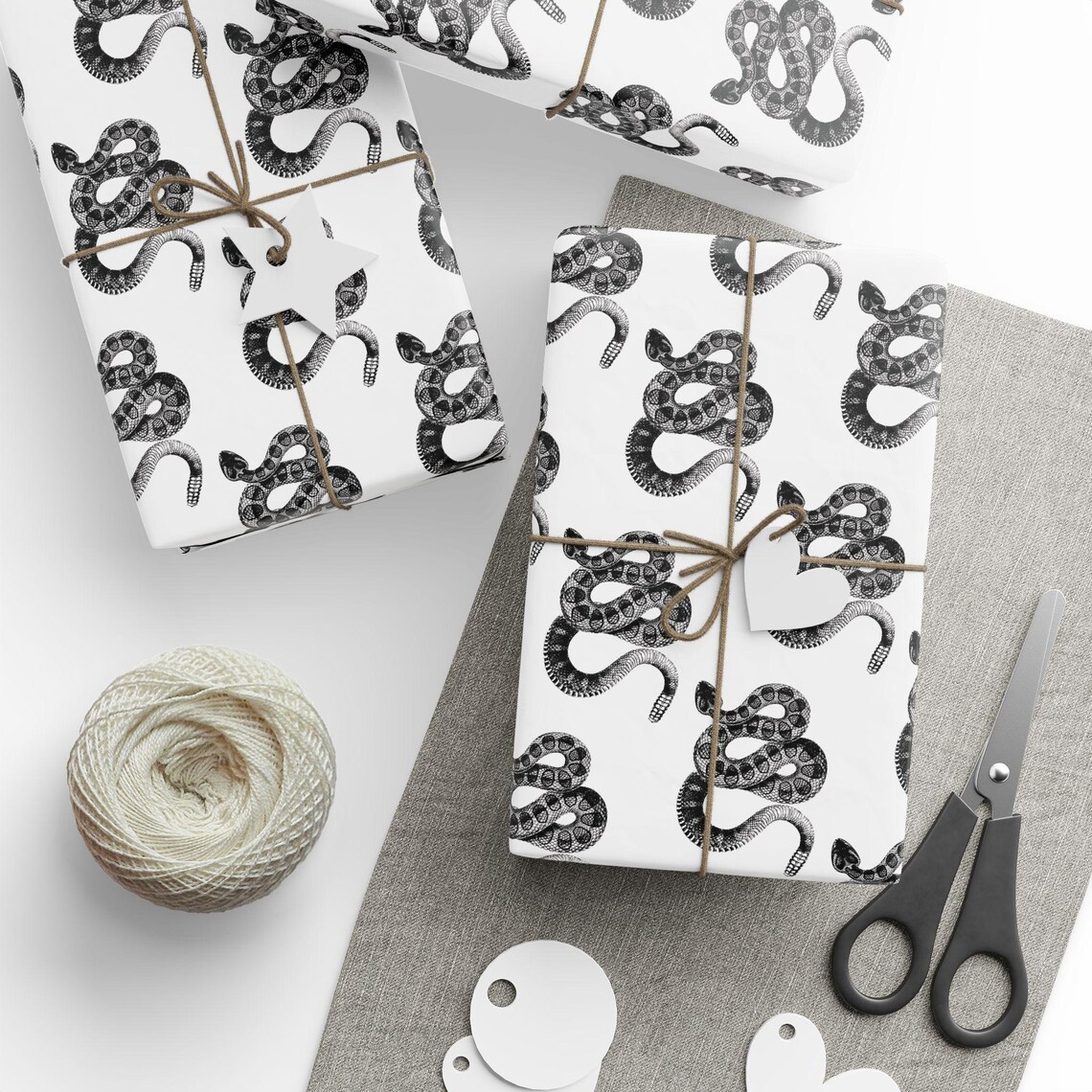 Rattlesnake Wrapping Paper - Arcane Snake Gift Wrap - 3 Sizes - Matte ...