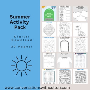 Blank Family Summer Bucket List Printable, Summer Printables for ...