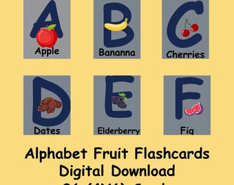 Printable Animal Alphabet Flash Cards, Classroom Decor, Toddlers ...