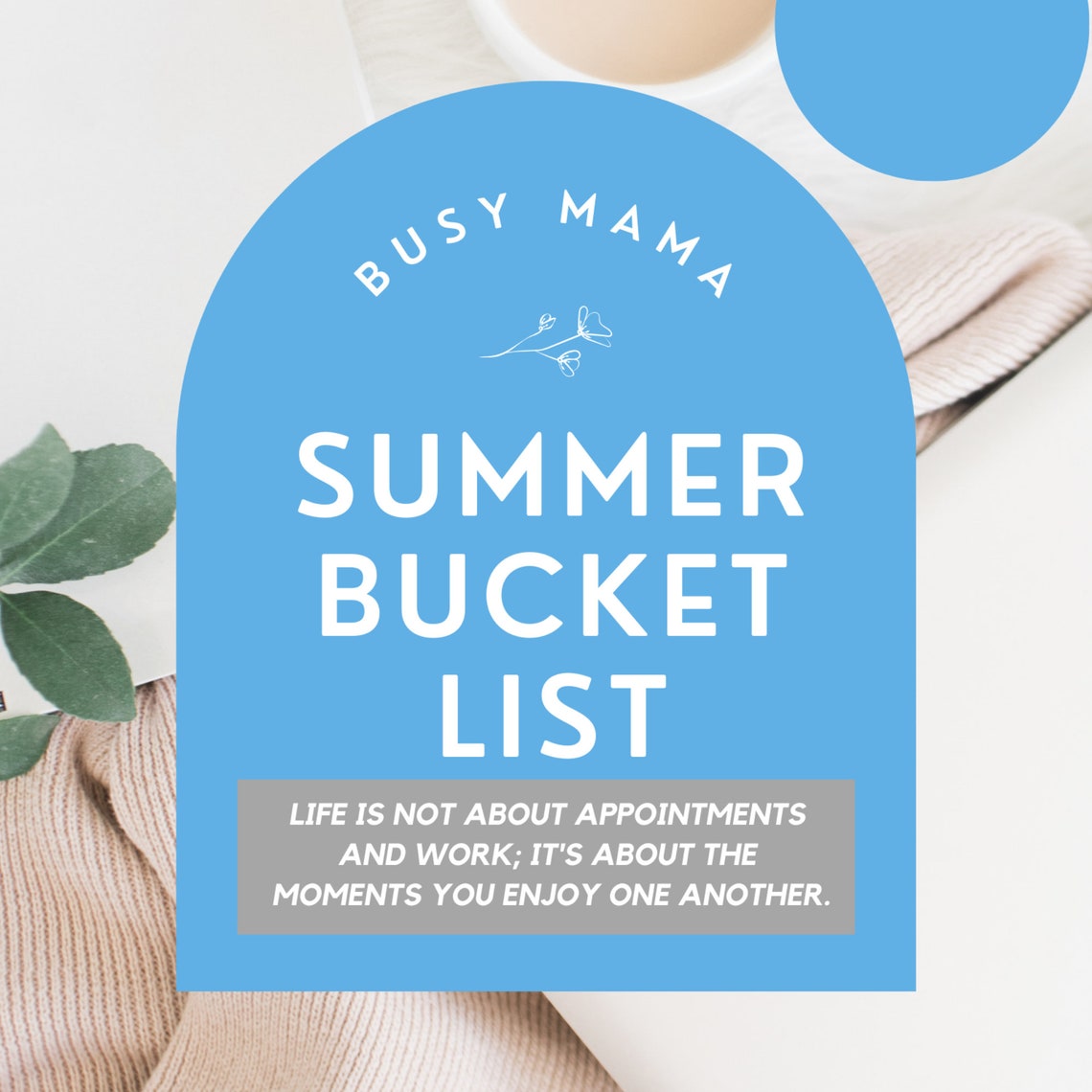 Blank Family Summer Bucket List Printable, Summer Printables for ...