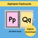 Printable Alphabet Flash Cards, Classroom Decor, Toddlers Preschool ...
