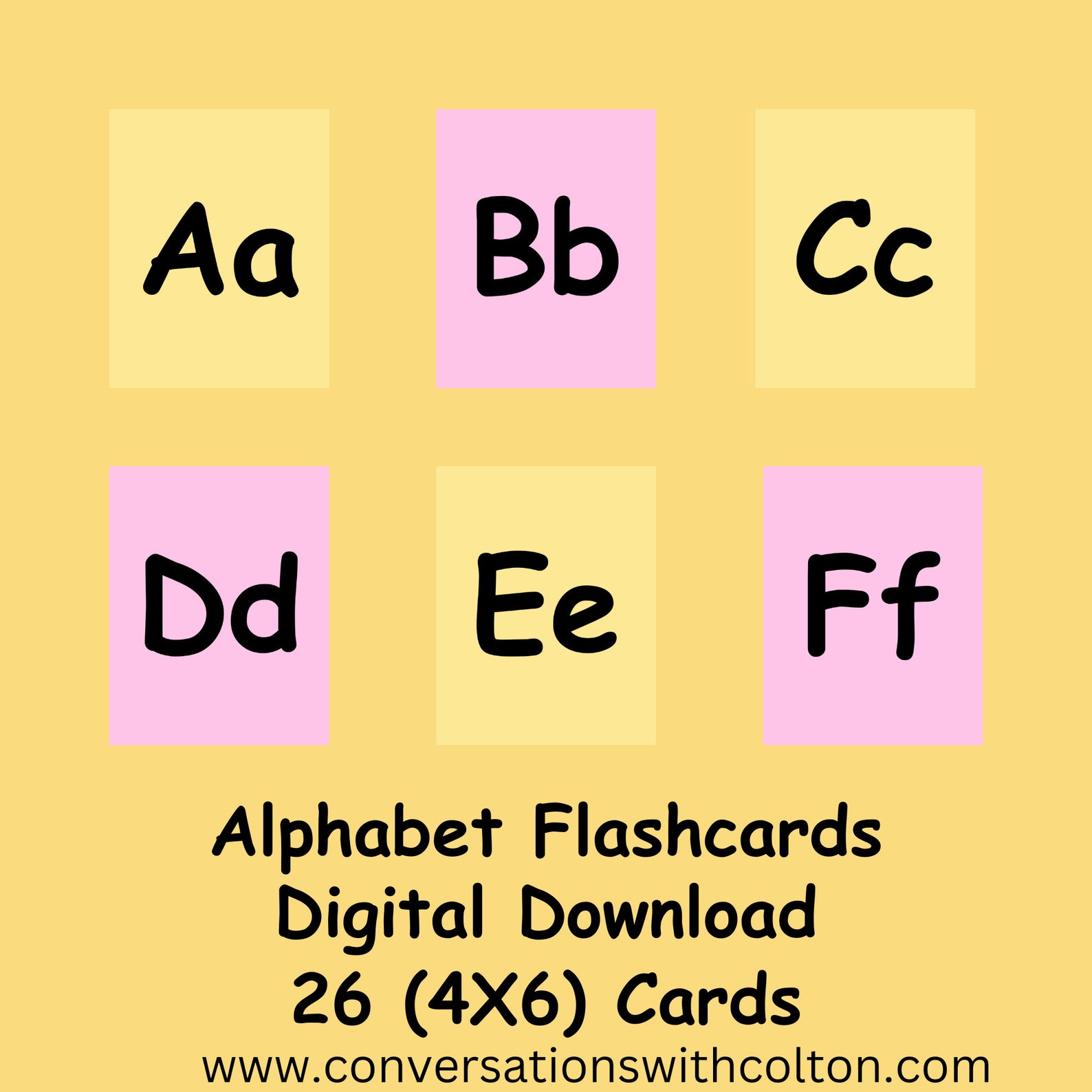 Printable Alphabet Flash Cards, Classroom Decor, Toddlers Preschool ...