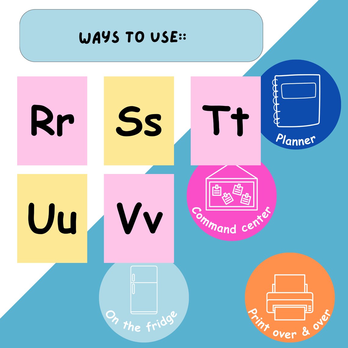 Printable Alphabet Flash Cards, Classroom Decor, Toddlers Preschool ...