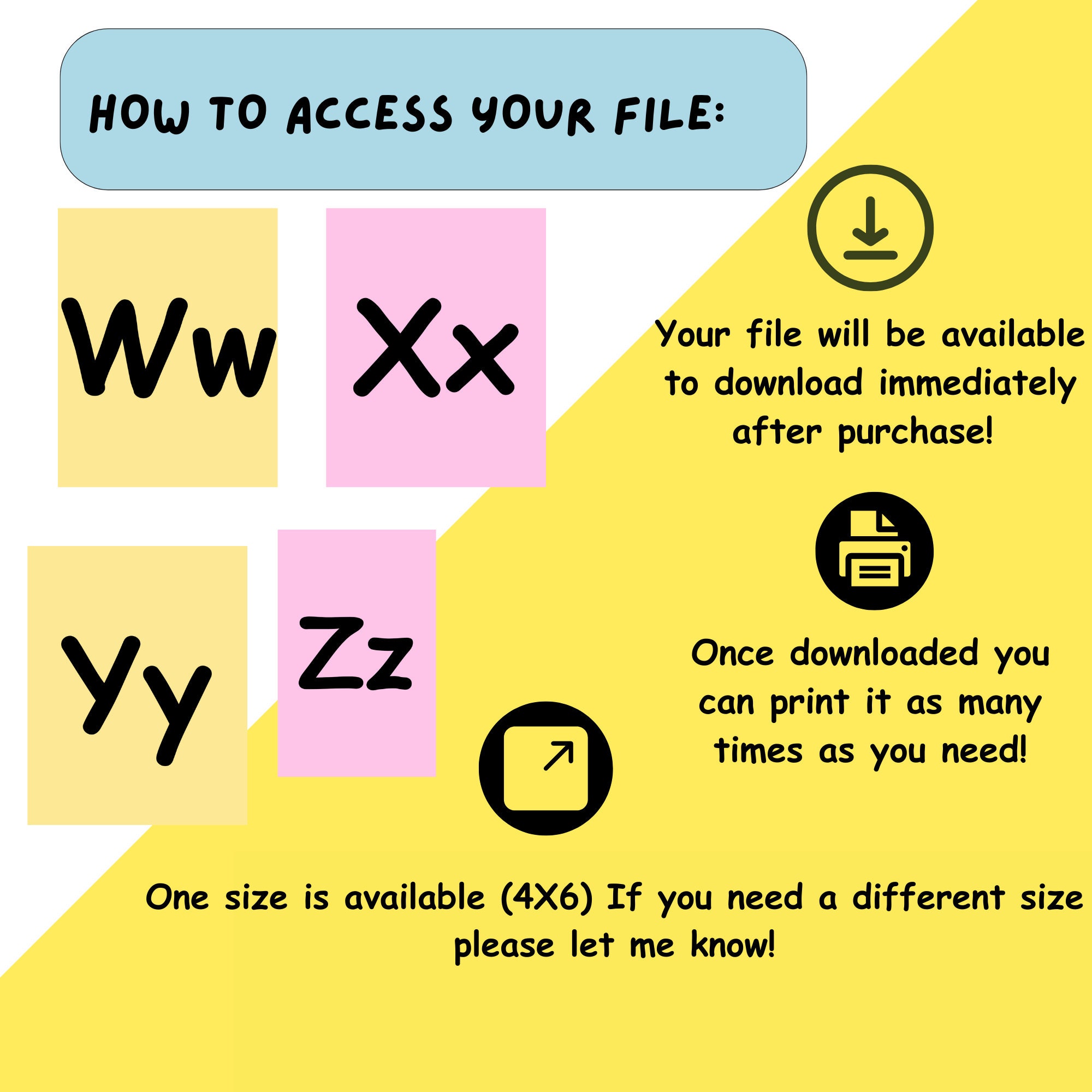 Printable Alphabet Flash Cards, Classroom Decor, Toddlers Preschool ...
