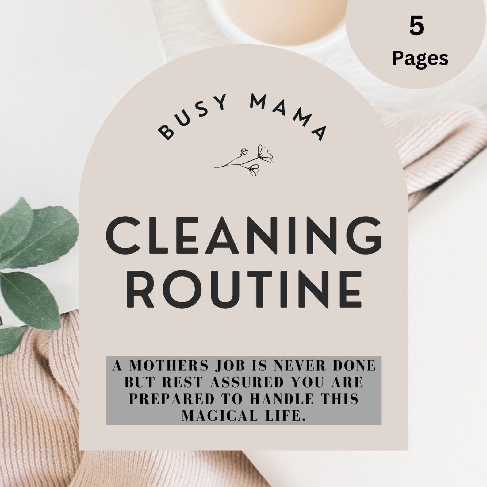 Simple Weekly Cleaning Schedule Printable, Cleaning Checklist, Busy ...