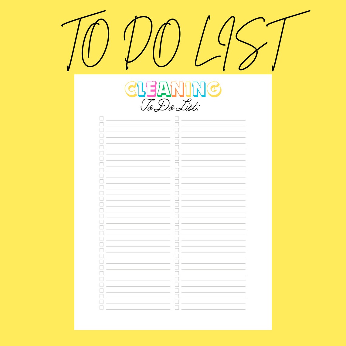Simple Weekly Cleaning Schedule Printable, Cleaning Checklist, Busy ...
