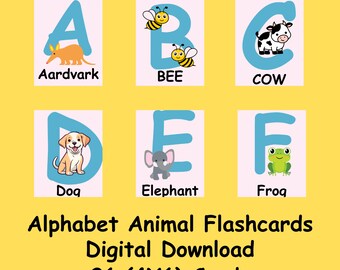 Printable Alphabet Flash Cards, Classroom Decor, Toddlers Preschool ...