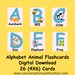 Printable Animal Alphabet Flash Cards, Classroom Decor, Toddlers ...