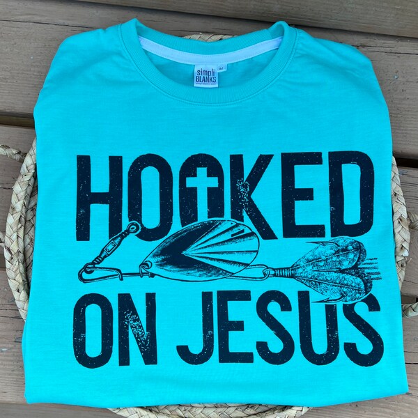 Hooked on Jesus in Svg - Etsy