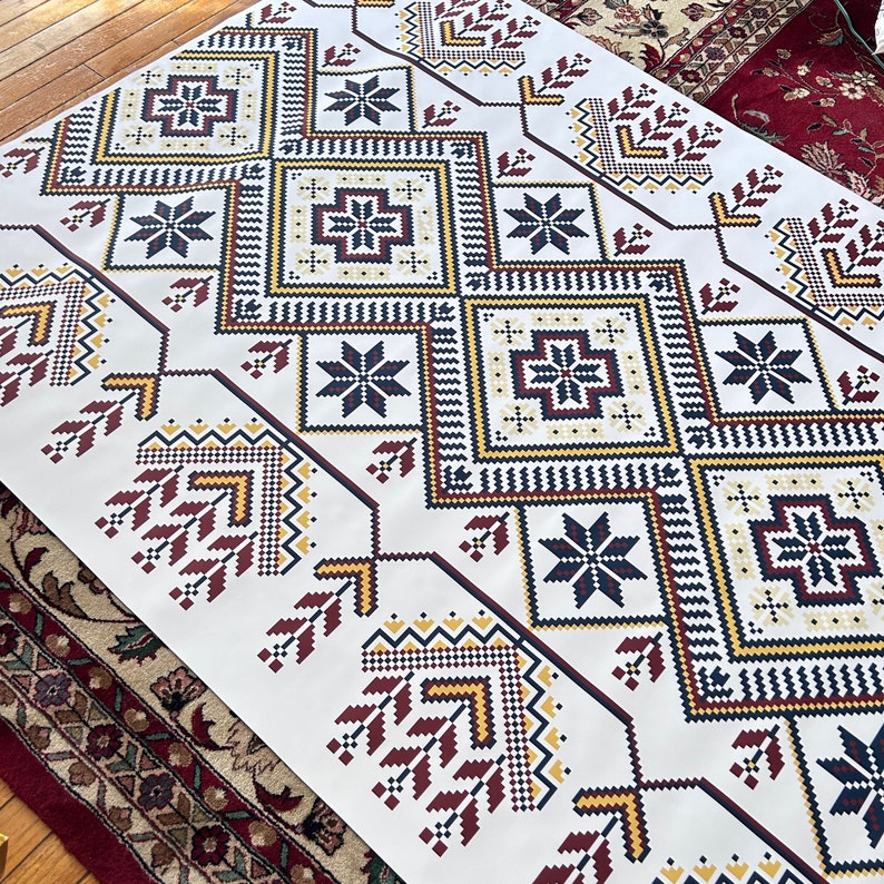 Beautiful Palestinian Tatreez in Bold Bright Colors - Etsy