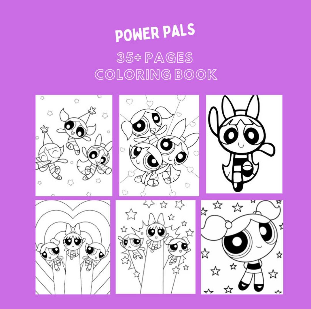 Power Pals Coloring Pages | 35+ Coloring Sheets - Etsy