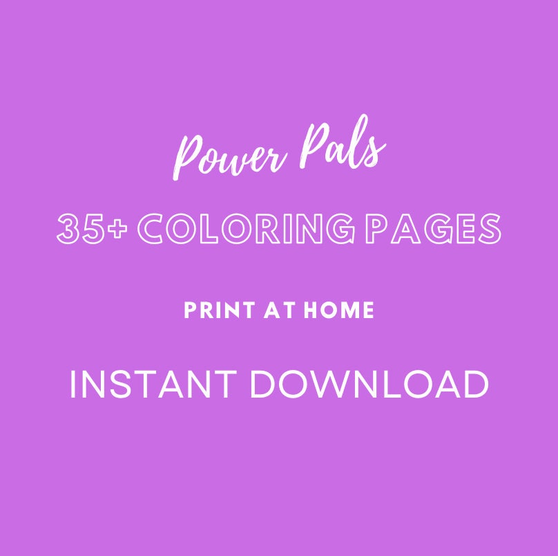 Power Pals Coloring Pages | 35+ Coloring Sheets - Etsy