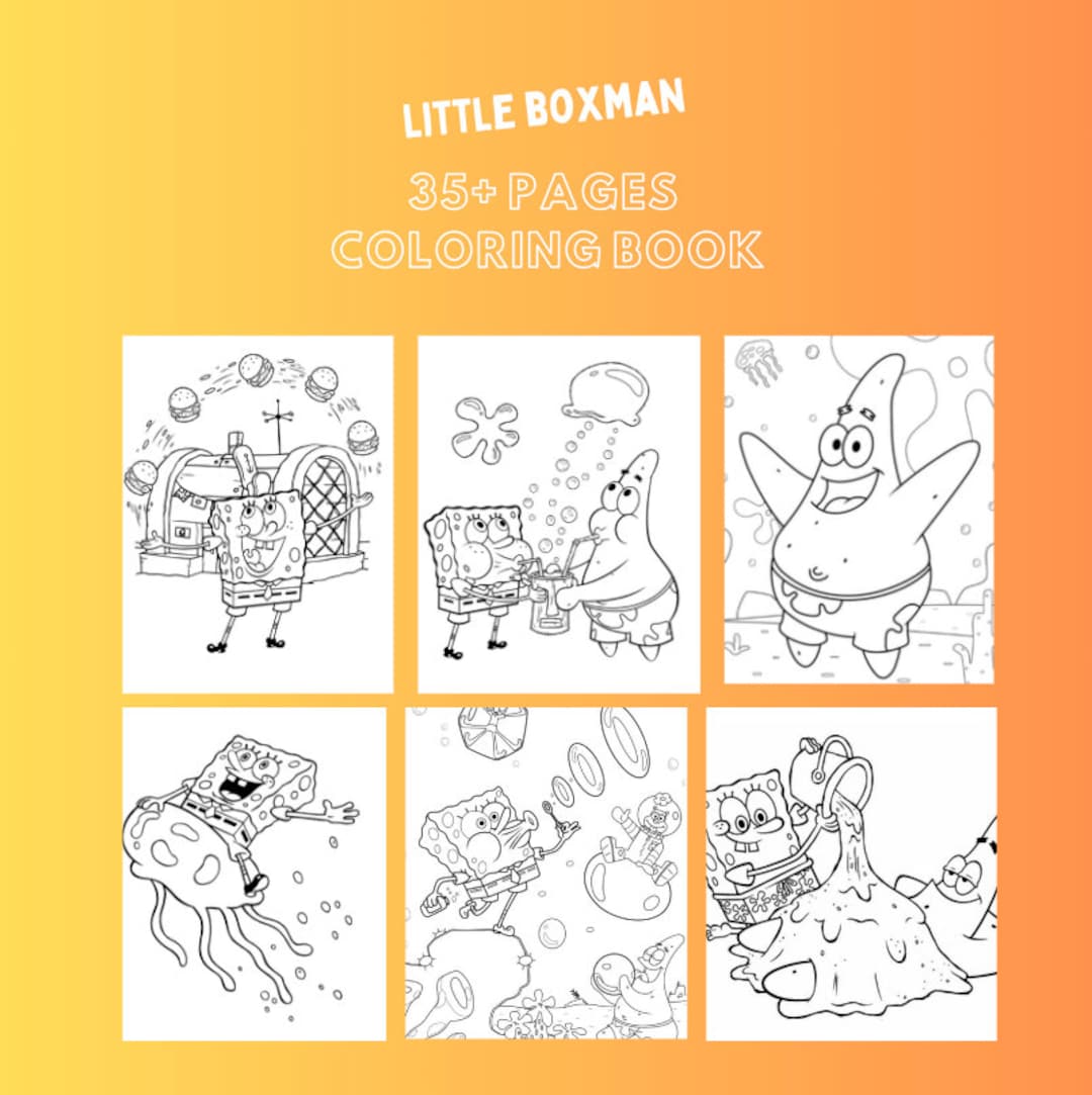 Little Box Man Coloring Pages | 35+ Coloring Sheets - Etsy