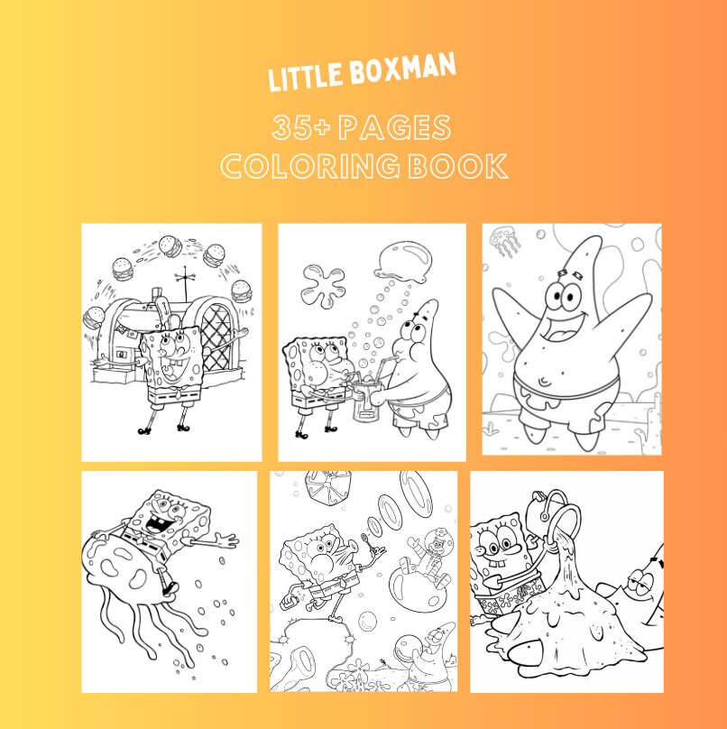 Little Box Man Coloring Pages | 35+ Coloring Sheets - Etsy
