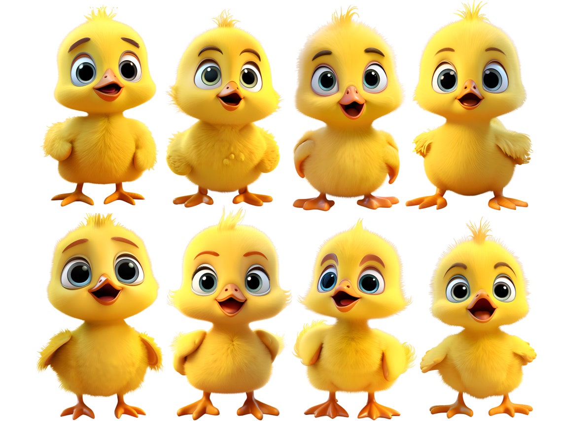 83 Cute Duck Duckling PNG Clipart - Ducklings Art Print - Yellow Duck ...