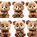 72 Cute Bear Cub PNG Clipart - Funny Baby Bear PNG - Digital Download ...