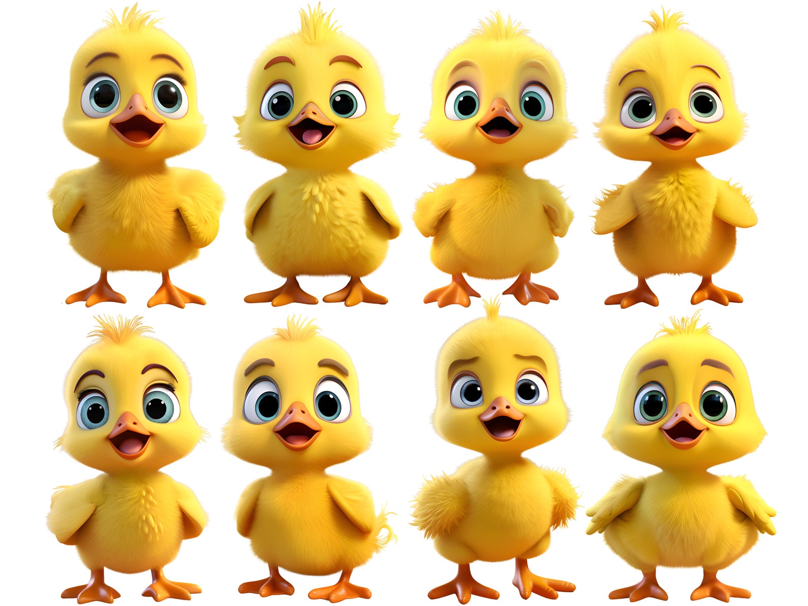 83 Cute Duck Duckling PNG Clipart - Ducklings Art Print - Yellow Duck ...