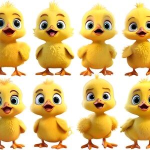 83 Cute Duck Duckling PNG Clipart - Ducklings Art Print - Yellow Duck ...