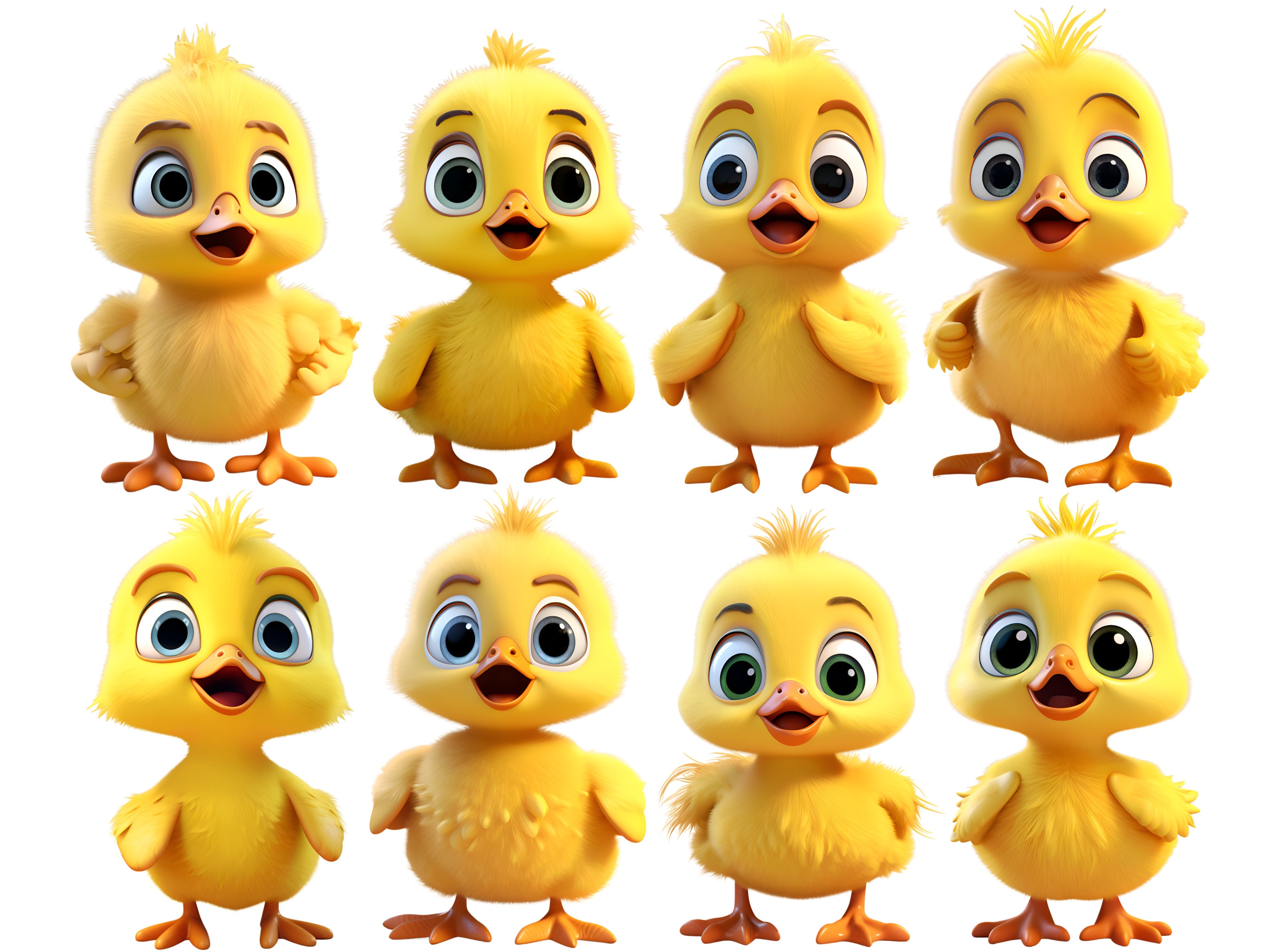 83 Cute Duck Duckling PNG Clipart - Ducklings Art Print - Yellow Duck ...