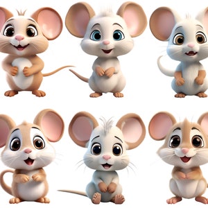 60 Cute Mouse PNG Clipart - Mouse Art - Mouse Pictures - Digital ...