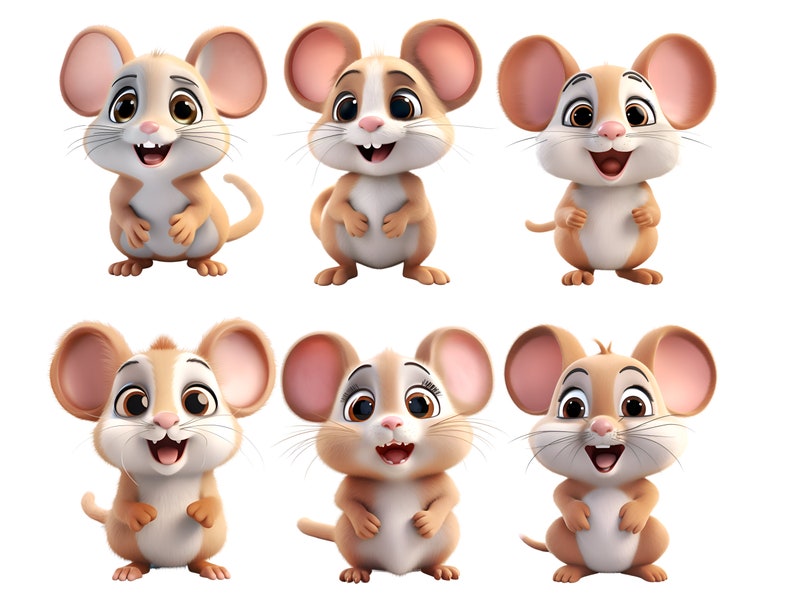 60 Cute Mouse PNG Clipart - Mouse Art - Mouse Pictures - Digital ...